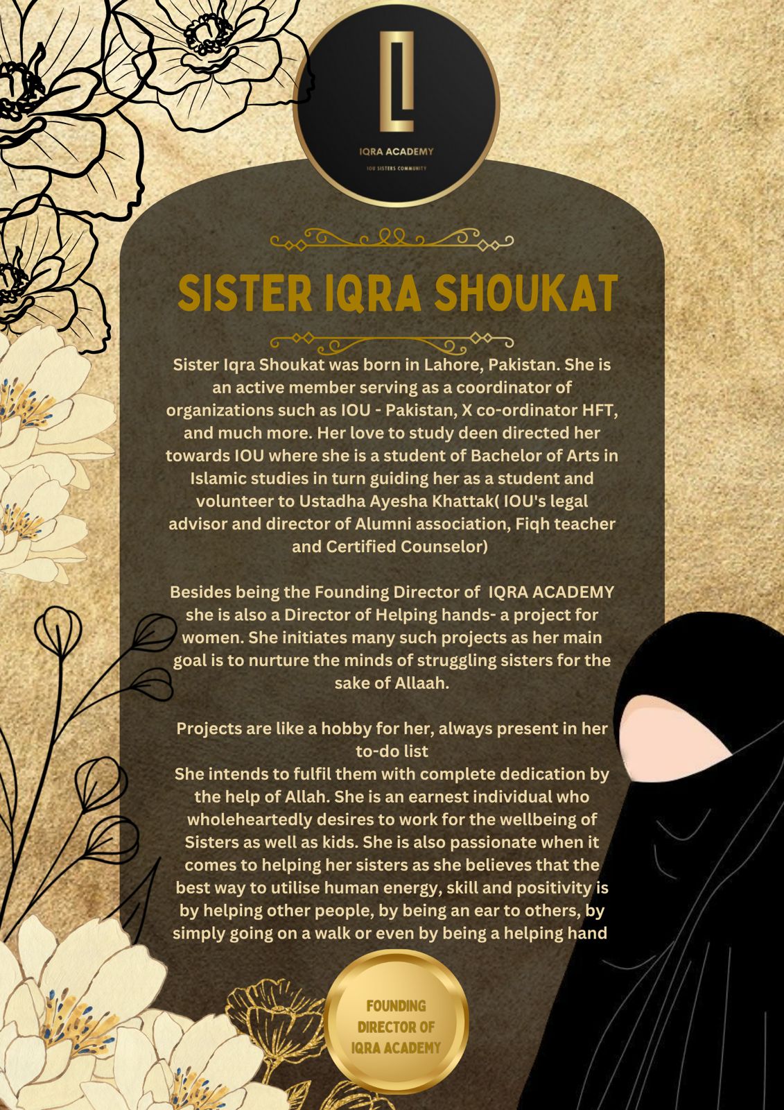 Founding Directors – IQRA ACADEMY