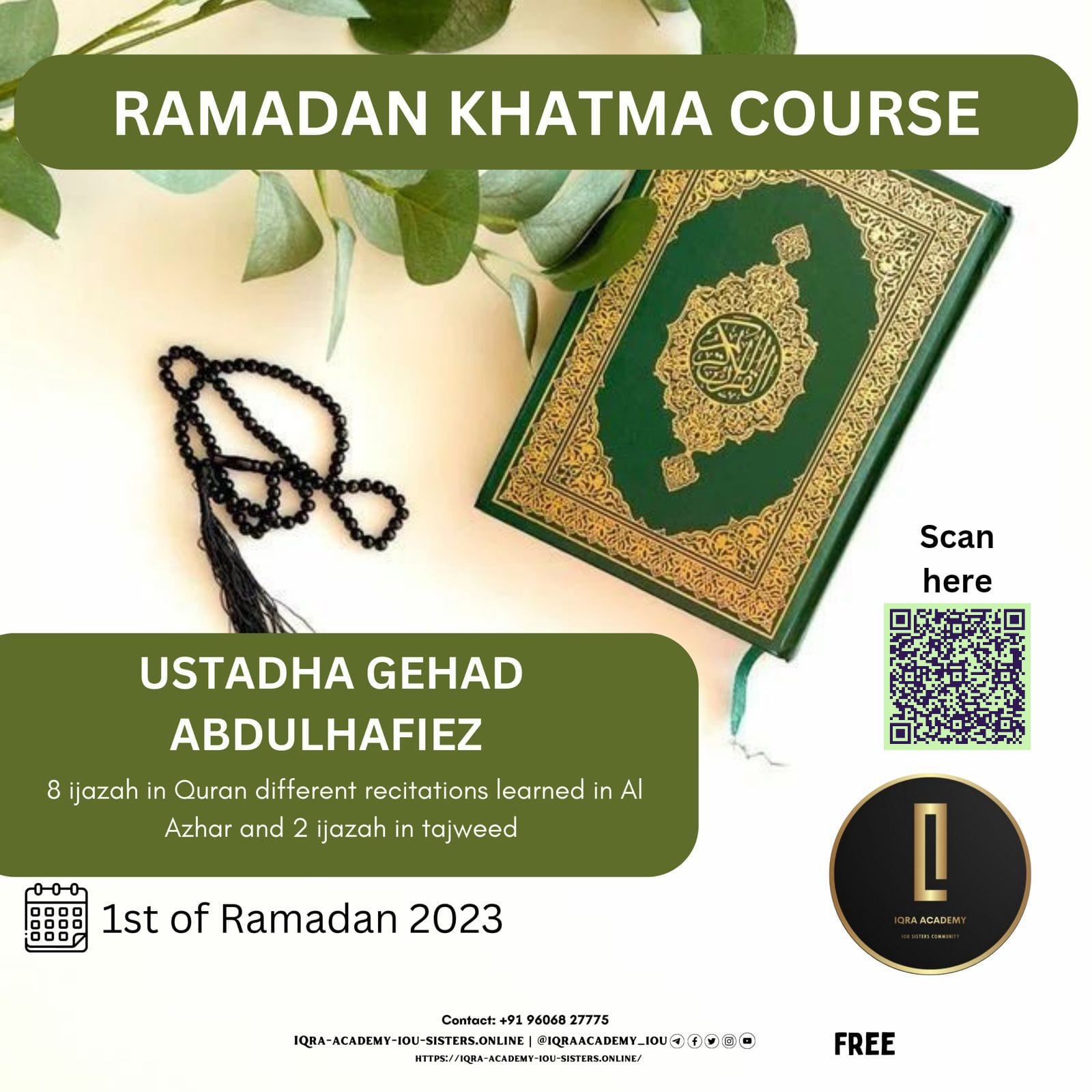 Ramadan Workshop – IQRA ACADEMY